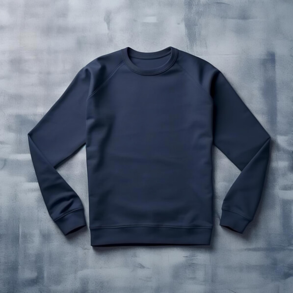 Download Navy Blue Sweatshirt on Gray Background Mockups Online ...