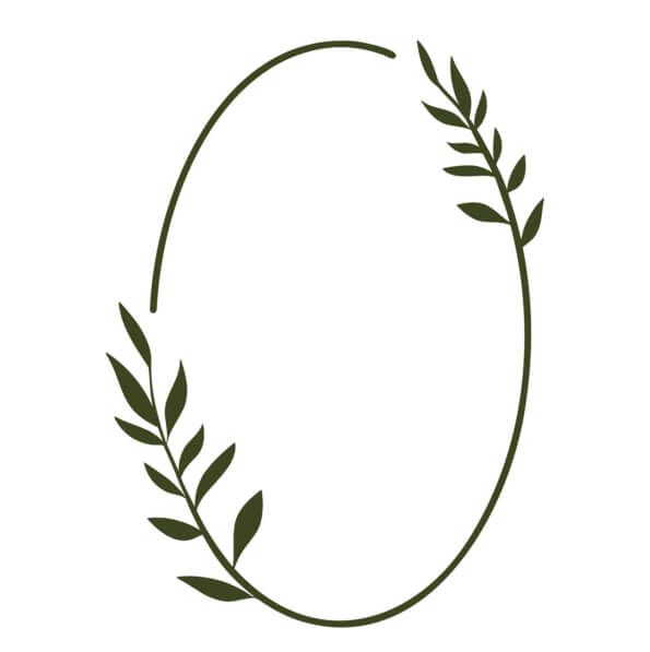 Download Elegant Oval Frame with Green Leaf Design Frames Online ...
