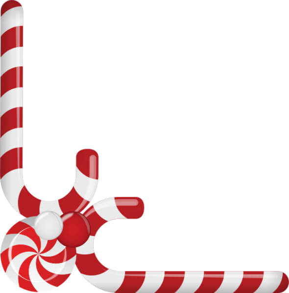 Download Whimsical Candy Canes and Lollipop Design Borders & Corners ...
