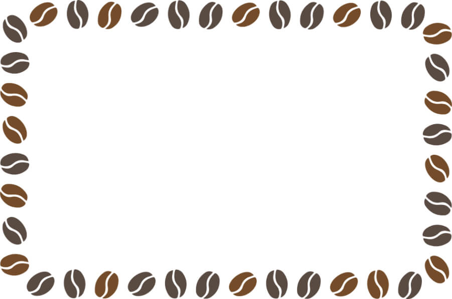Download Coffee Bean Frame with Brown and White Coffee Beans Frames ...