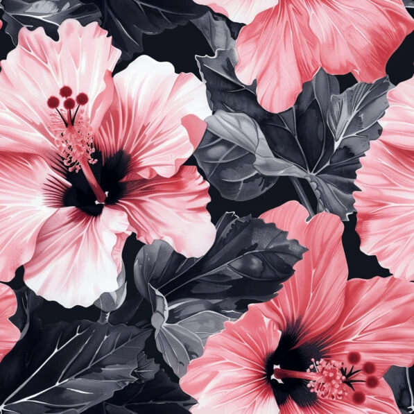 Download Vibrant Pink Hibiscus Floral Pattern Patterns Online ...