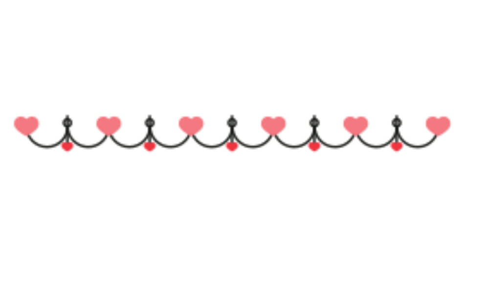 Download Heart-Shaped Border with Red and Pink Hearts Borders & Corners ...