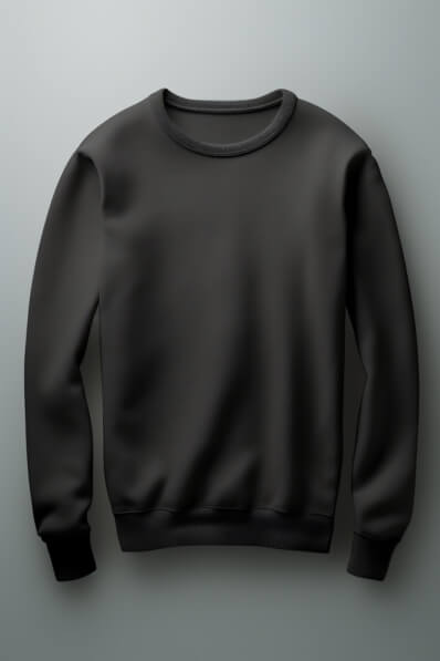 Baixe Mock-up de Moletom Preto Mockups - Creative Fabrica