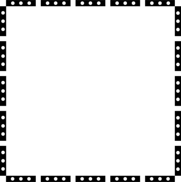 Télécharger Cadre carré noir et blanc avec des pois Frames En Ligne ...