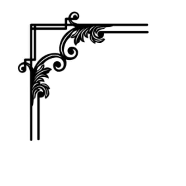 Download Ornate Corner Bracket Illustration Borders & Corners Online ...