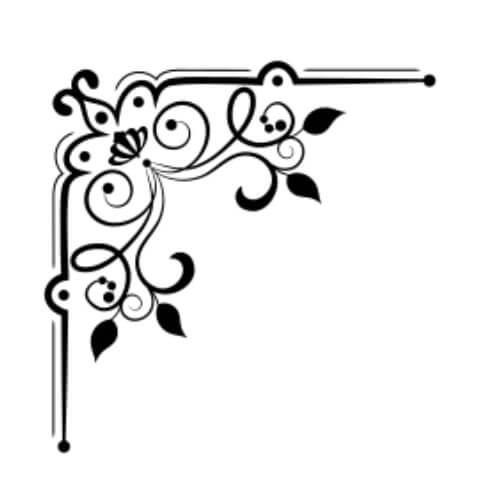 Download Ornate Corner with Floral Design Borders & Corners Online ...