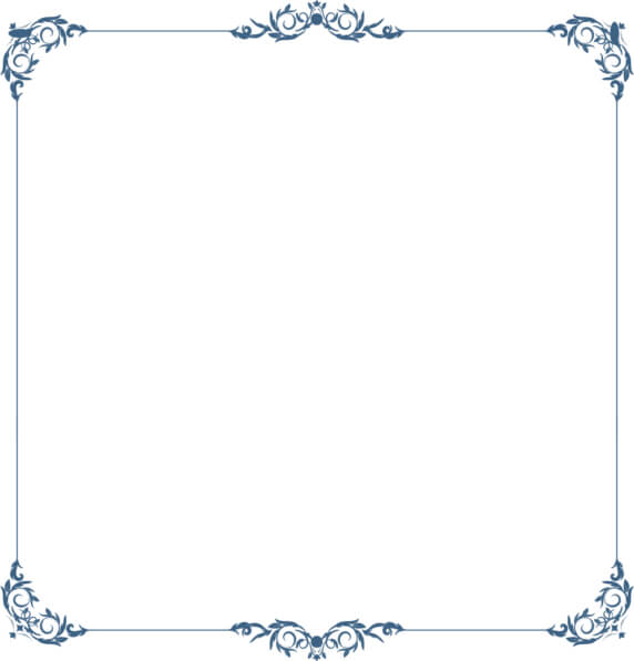 Baixe Design Elegante de Borda Azul Ornamentada Frames - Creative Fabrica