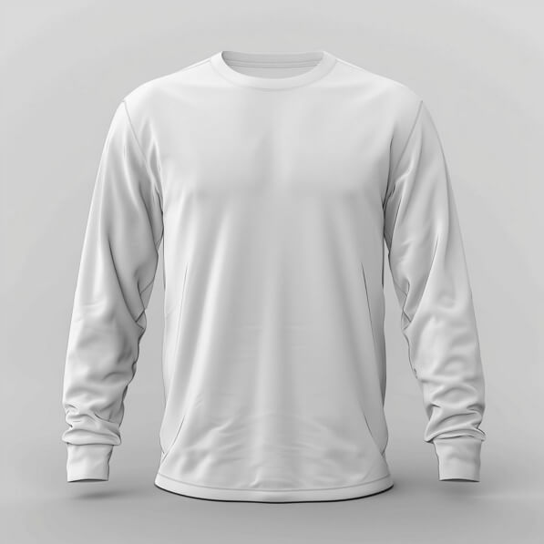 Download Plain White Long-Sleeve Shirt Mockups Online - Creative Fabrica