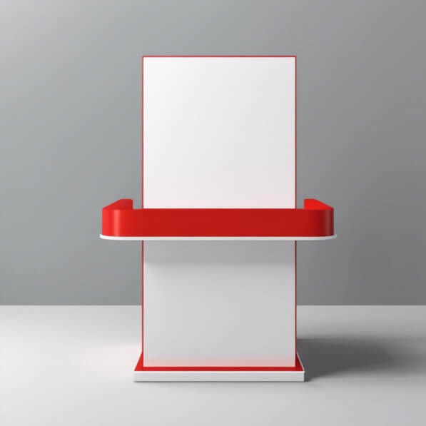 Download Red and White Display Stand Mockups Online - Creative Fabrica