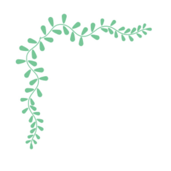 Download Green Leafy Corner Frame on White Background Borders & Corners ...