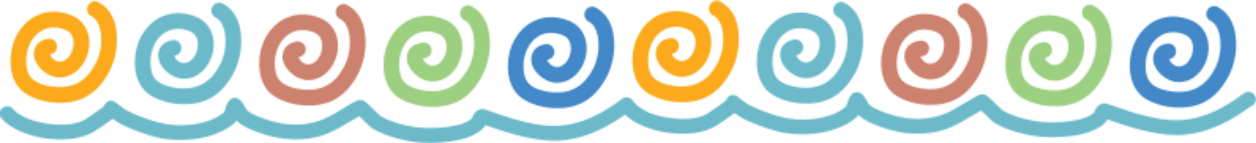 Download Colorful Spiral and Wave Decorative Border Borders & Corners ...