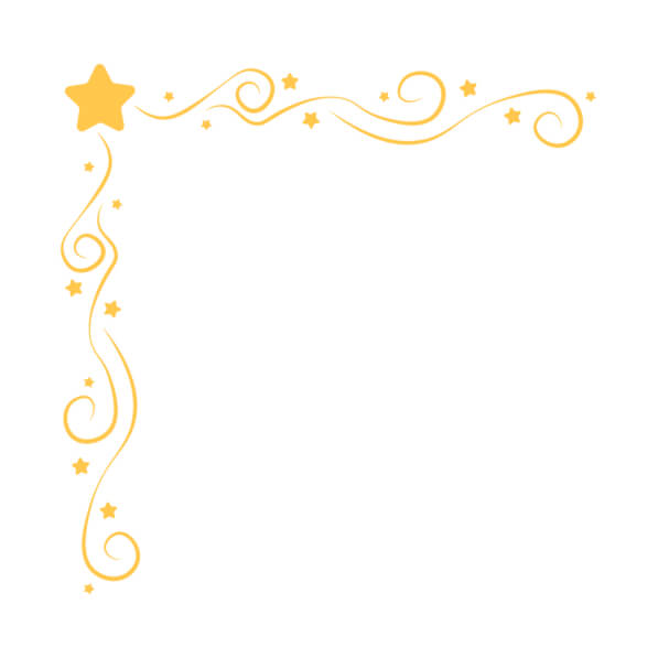 Download Yellow Frame with Stars and Swirls Borders & Corners Online ...