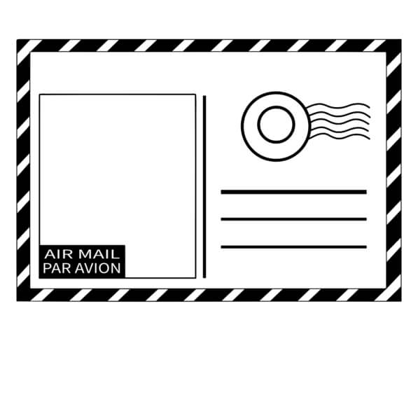 Download Airmail Par Avion Illustration Frames Online - Creative Fabrica