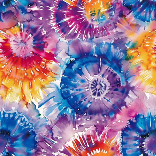 Scarica Tessuto Tinto a Nodo Colorato con Swirl Patterns Online ...