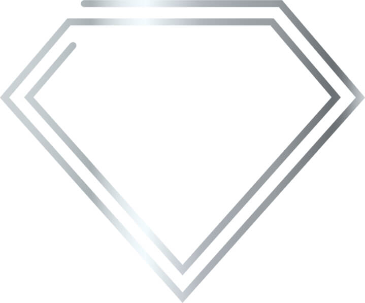 Download Silver Diamond Logo on White Background Frames Online - Creative Fabrica