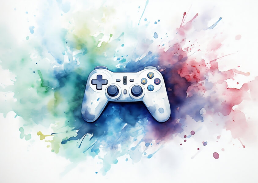 Download Artistic Representation of a Gaming Controller Backgrounds ...