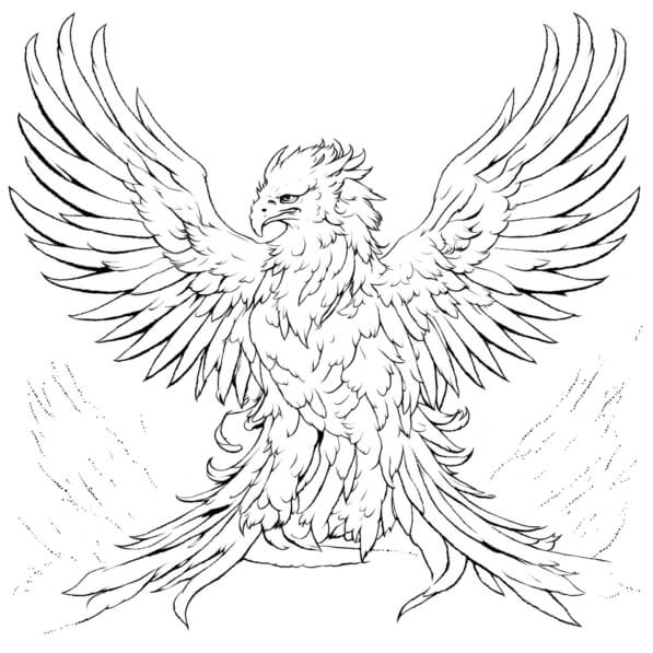 Download Zwart-witte Arend Kleurplaat Kleurplaten online op Creative ...