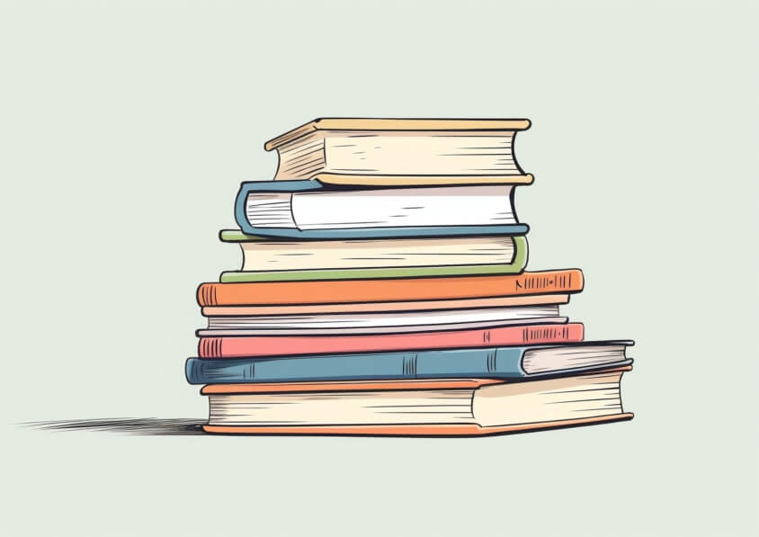 Download Artistic Stack of Books Backgrounds Online - Creative Fabrica