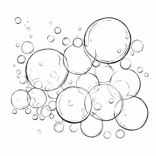 Download Black and White Drawing of Bubbles and Balloons Coloring pages ...