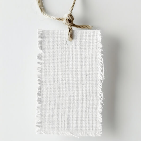 Download White Cloth Tag with Rope Mockups Online - Creative Fabrica