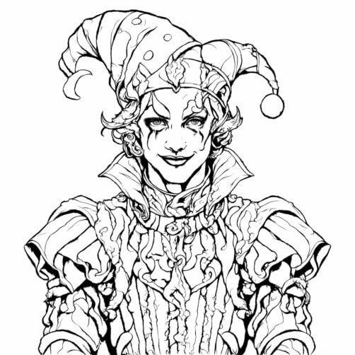 Free Jester Coloring pages - Download Printable Jester Coloring sheets ...