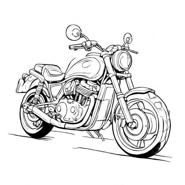 Download Abstract Motorcycle Drawing Coloring pages Online - Creative ...