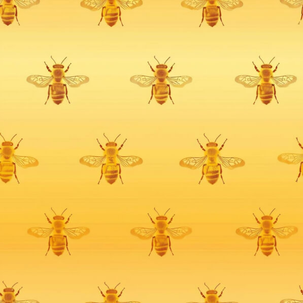 Download Bees Pattern on Golden Background Patterns Online - Creative ...