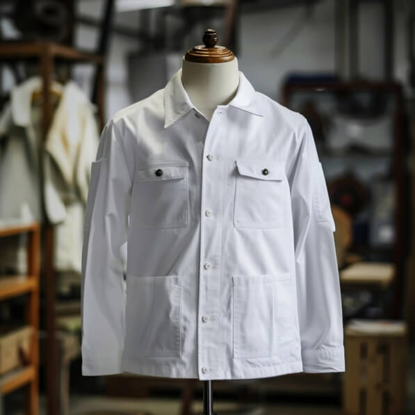 Download White Work Jacket in Industrial Setting Mockups Online ...