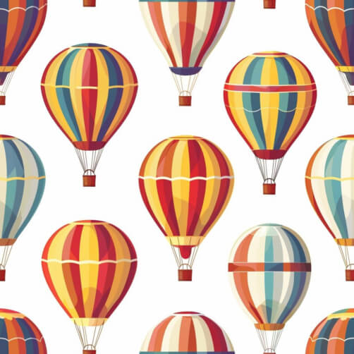 Descarga Patrón de globos aerostáticos coloridos Patrones En Línea ...