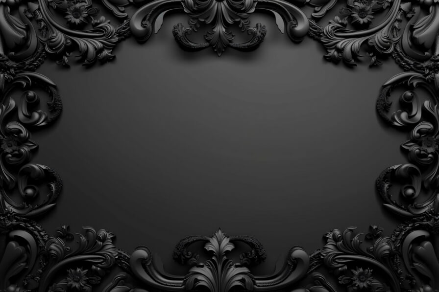 Download Elegant Black Frame Design with Ornate Patterns Backgrounds ...