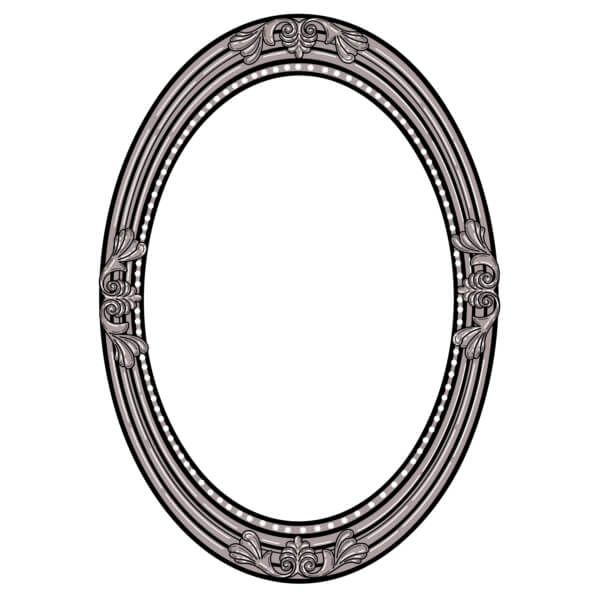 Download Ornate Oval Picture Frame with Intricate Design Frames Online ...