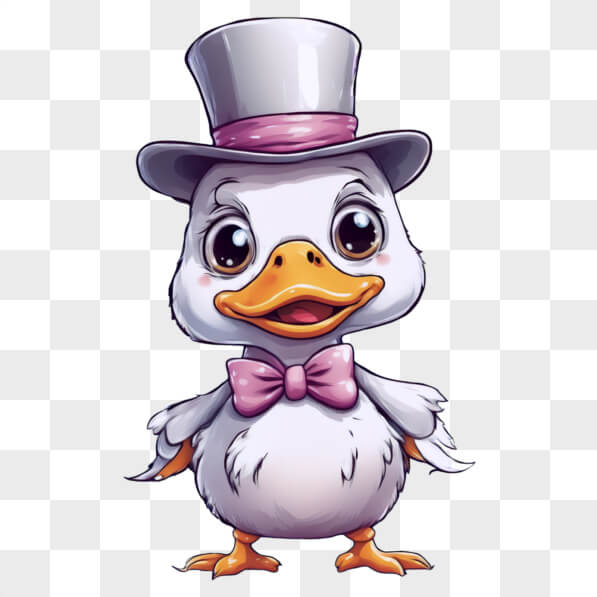 Baixe Pato de Desenho Animado em Smoking Cartoons - Creative Fabrica