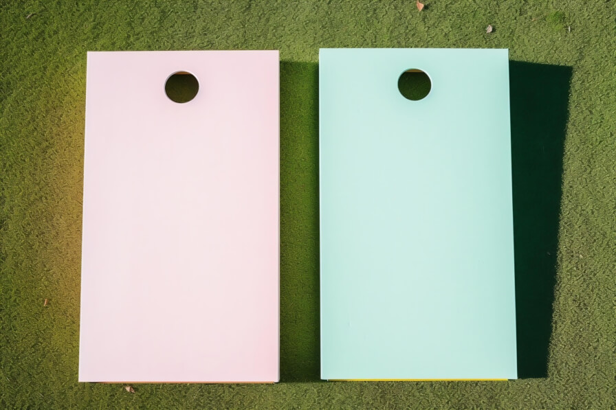Download Colorful Cornhole Boards on Grass Backgrounds Online ...