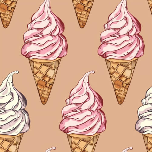 Download Colorful Ice Cream Cone Pattern Patterns Online - Creative Fabrica