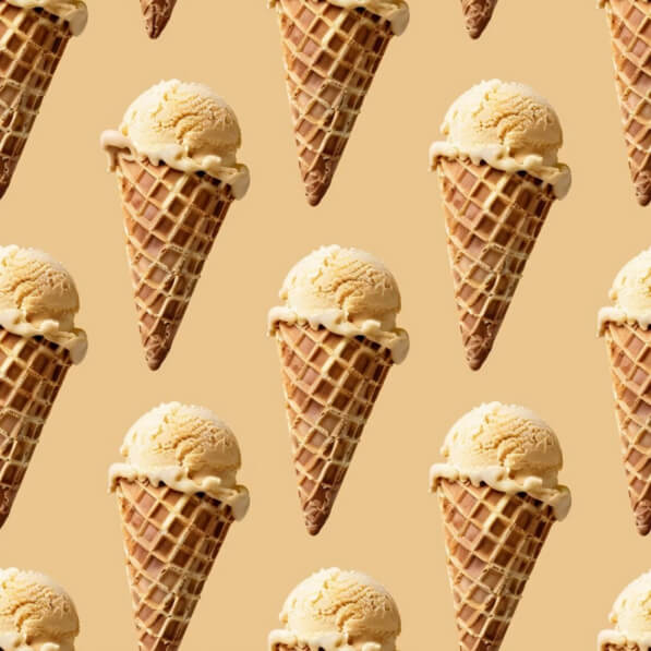 Download Pattern of Ice Cream Cones Patterns Online - Creative Fabrica