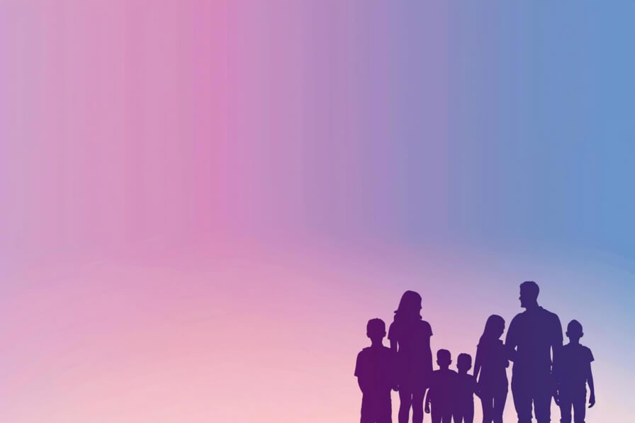Download Silhouette of a Family Backgrounds Online - Creative Fabrica