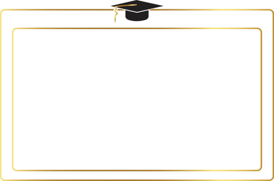 Download Elegant Graduation Frame Design Frames Online - Creative Fabrica