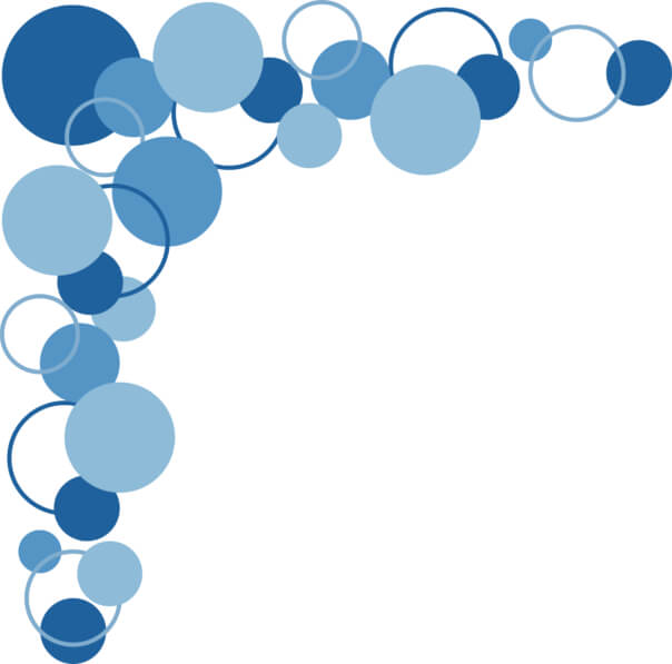 Descarga Diseño Abstracto Artístico de Círculo Azul Bordes y Esquinas ...