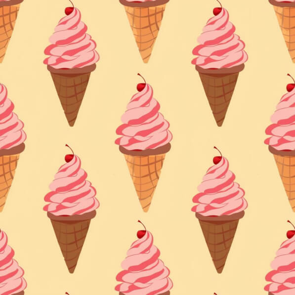 Download Ice Cream Cone Pattern Patterns Online - Creative Fabrica