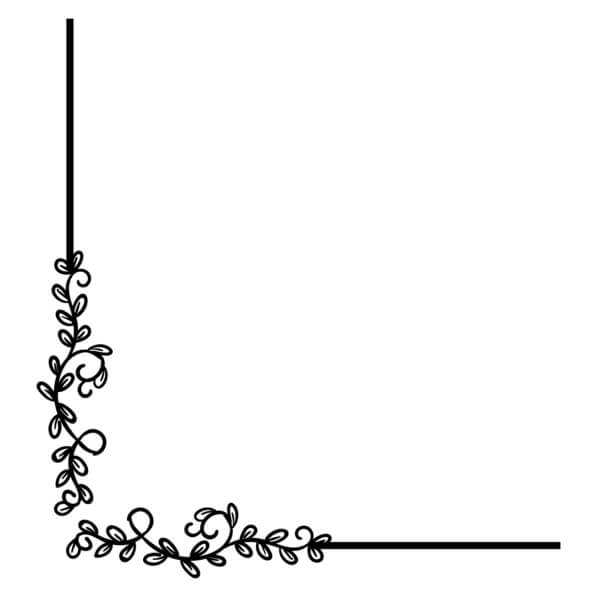 Download Elegant Black Floral Border Design Borders & Corners Online ...