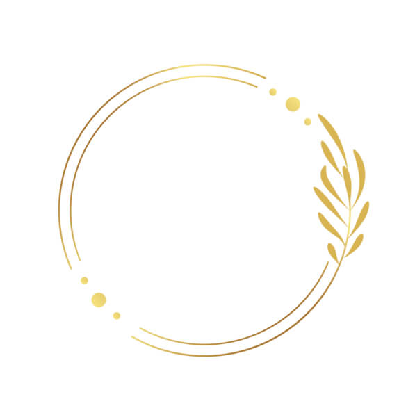 Download Elegant Gold Circular Frame Frames Online - Creative Fabrica