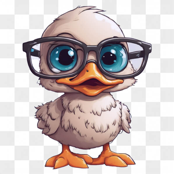 Descarga Patito de dibujos animados con gafas Cartoons En Línea ...