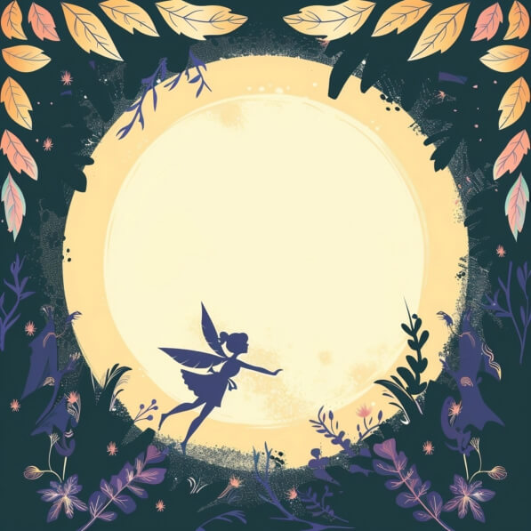 Download Whimsical Fairy Illustration with Full Moon Backgrounds Online ...