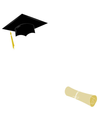Download Graduation Cap and Diplomas Borders & Corners Online ...