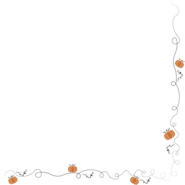 Download Decorative Pumpkin Border Borders & Corners Online - Creative ...