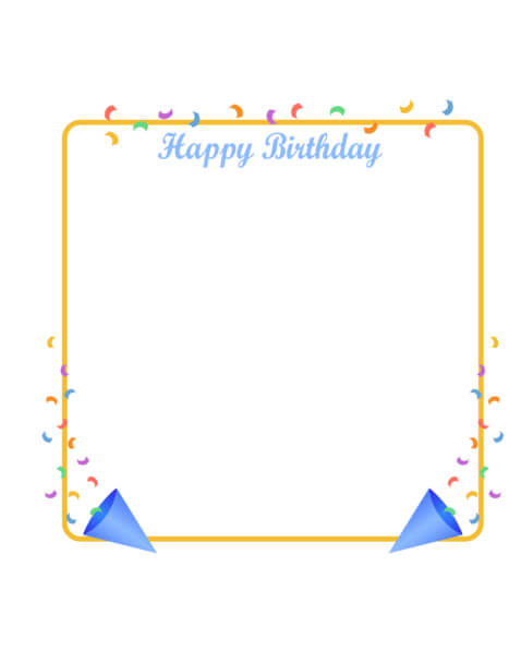 Download Cheerful Birthday Frame with Happy Birthday Message Frames ...