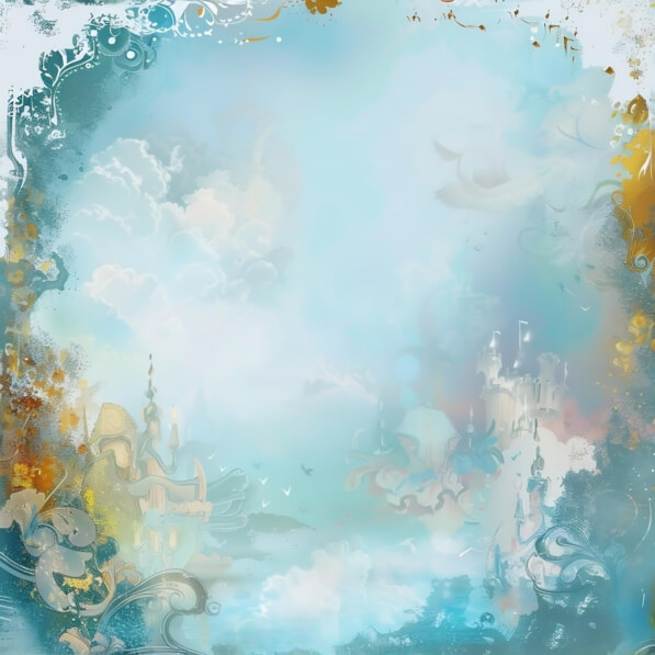 Download Ethereal Landscape with Whimsical Architecture in Pastel ...