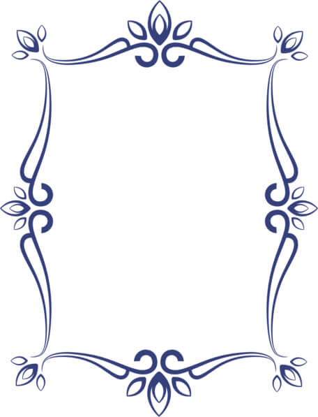 Download Elegant Navy Blue Decorative Frame Frames Online - Creative ...