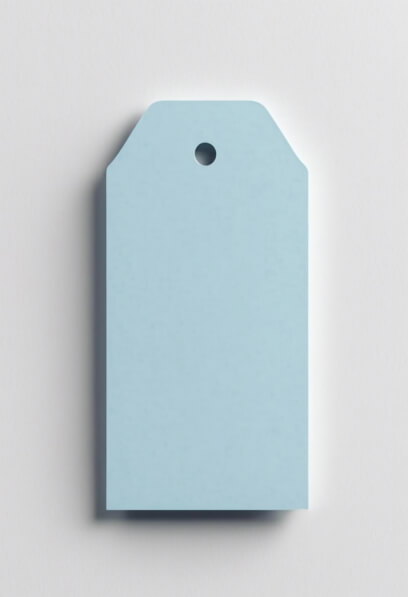 Descarga Etiqueta Azul Claro sobre Fondo Neutro Mockups En Línea ...
