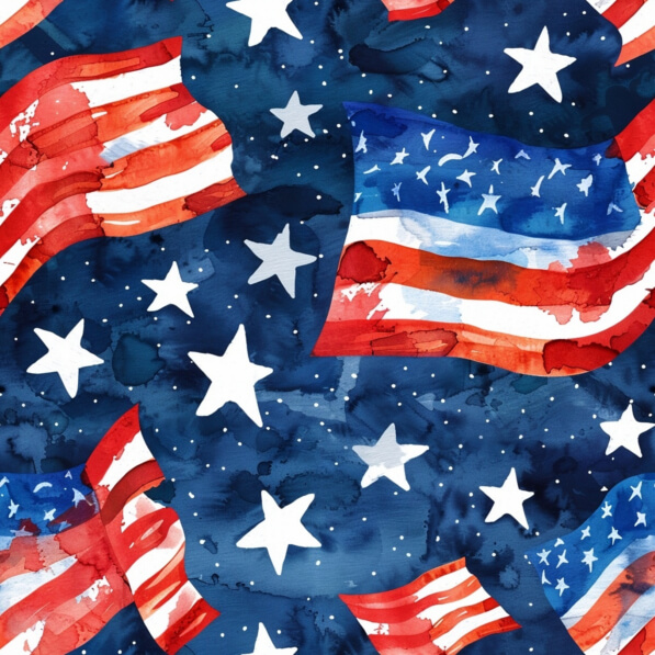Descarga Patrón de Banderas y Estrellas Americanas Patrones En Línea ...